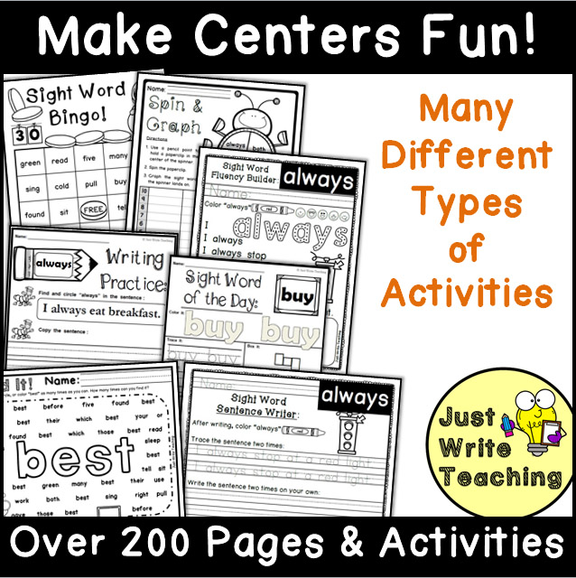 Second Grade Sight Word Centers - Growing Bundle - Made By Teachers