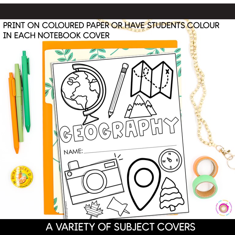 Notebook Covers | Student Portfolio Covers | Made By Teachers