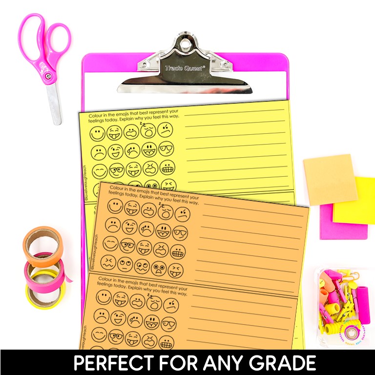 Student Mental Health Check In Slips | Social Emotional Learning ...