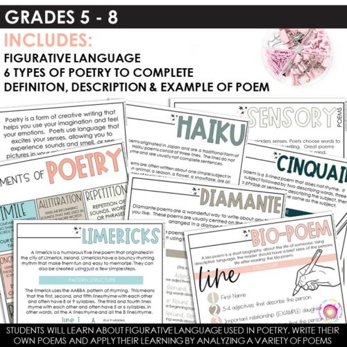 Poetry Workbook | Reading and Writing Poetry | Poetry Portfolio | Made ...