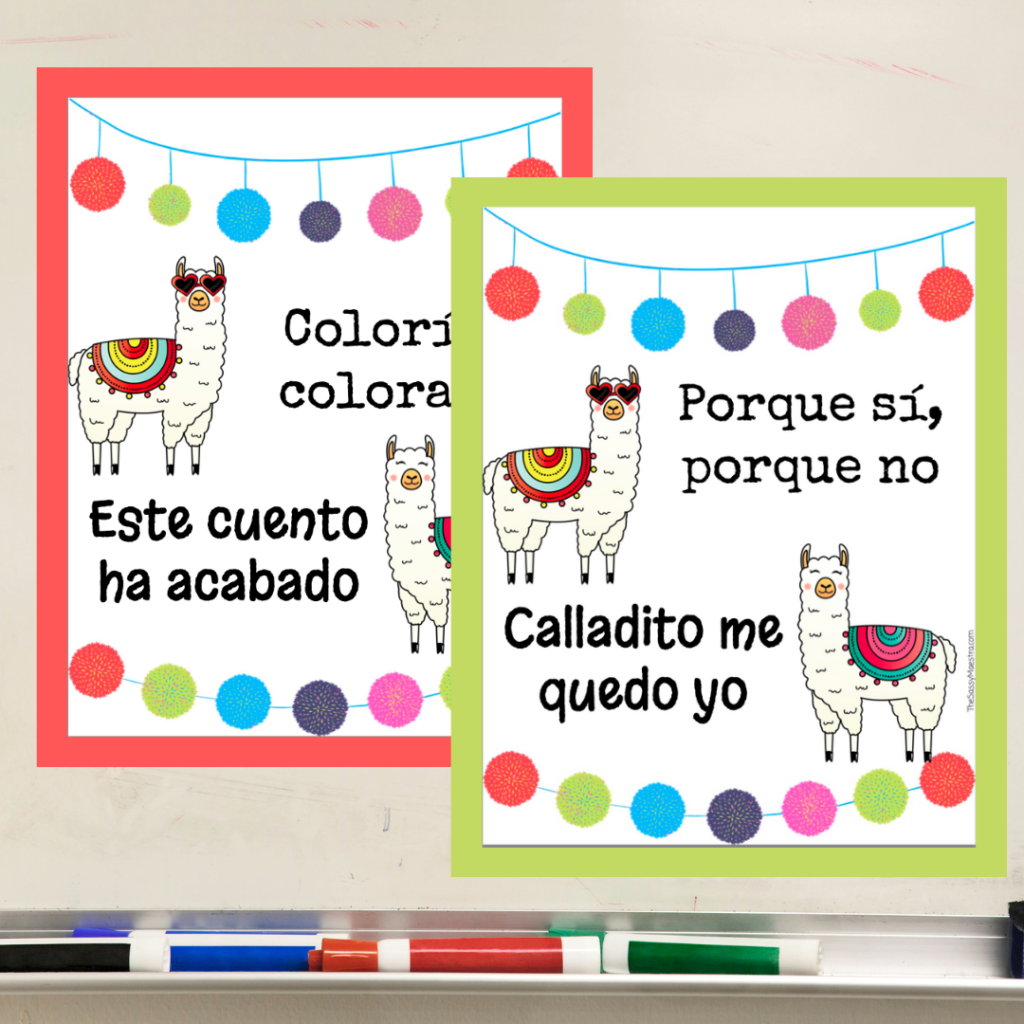 Spanish attention getters call and response llama la atención - Made By ...