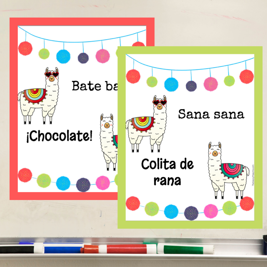 Spanish attention getters call and response llama la atención | Made By ...