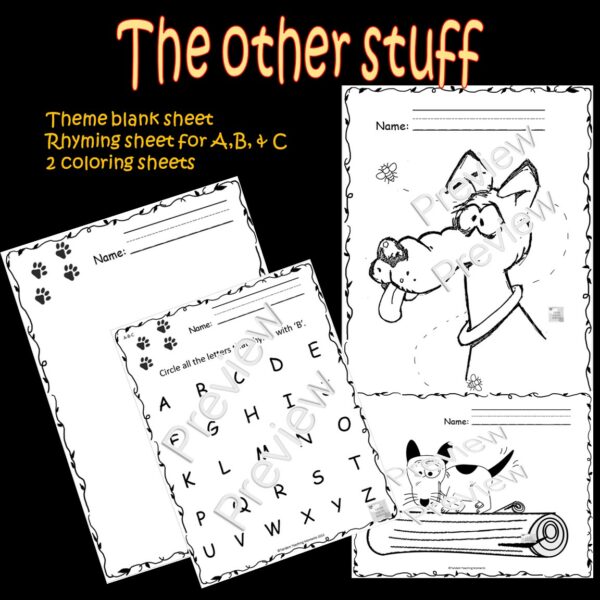 Rhyming, Counting & more PK/K Video & Worksheets "Dog on a Log" | Made ...