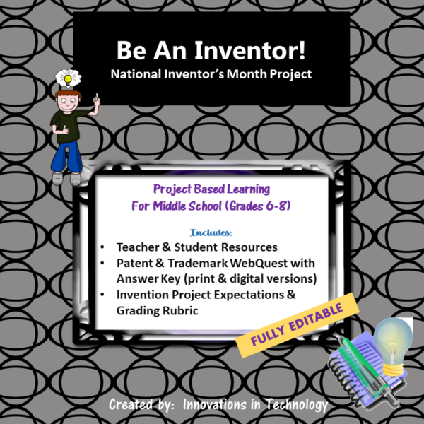 Create an Invention - National Inventor's Month Research & Project ...