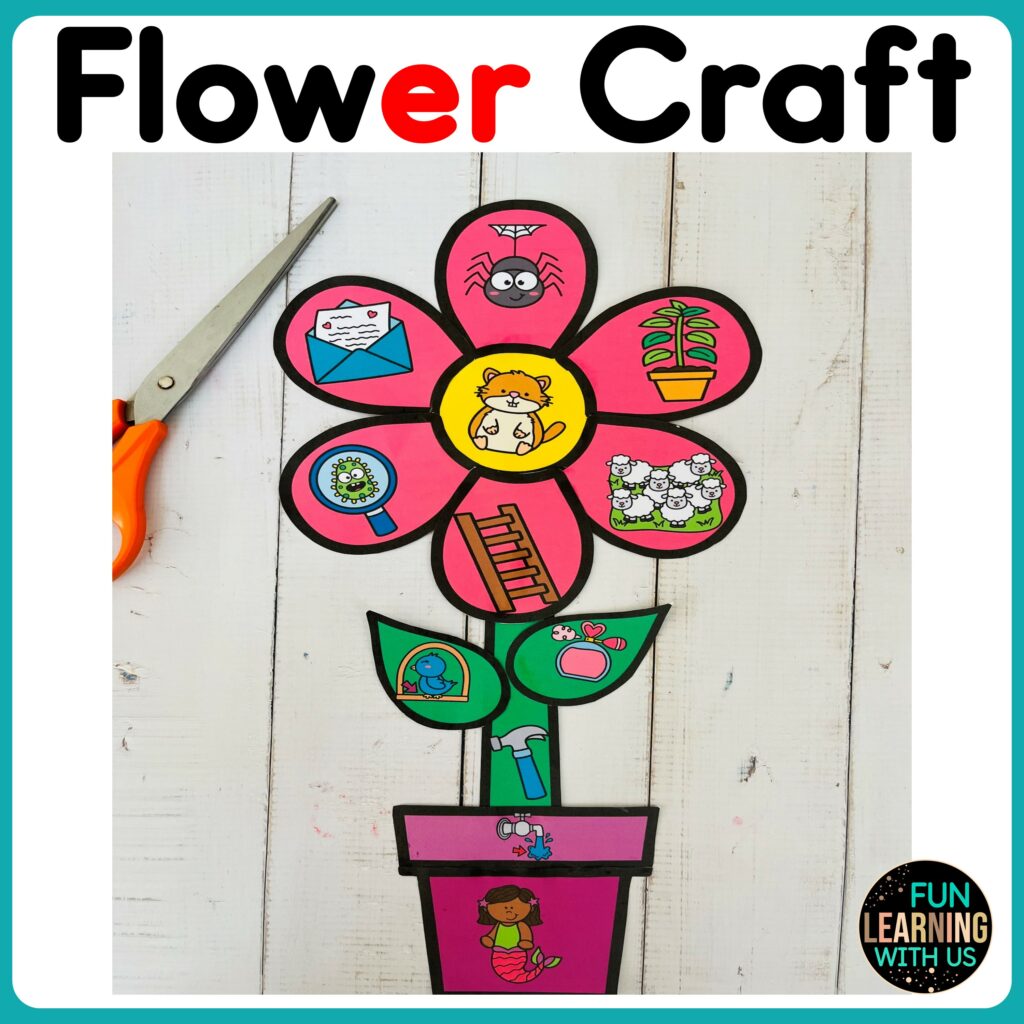 Er Controlled Vowels Craft | Bossy R Flower Craft - Made By Teachers