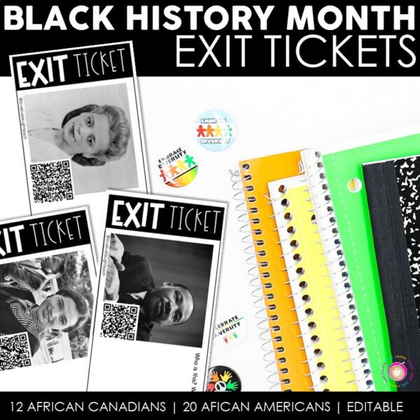 Black History Month Exit Tickets | African Americans & Canadians ...