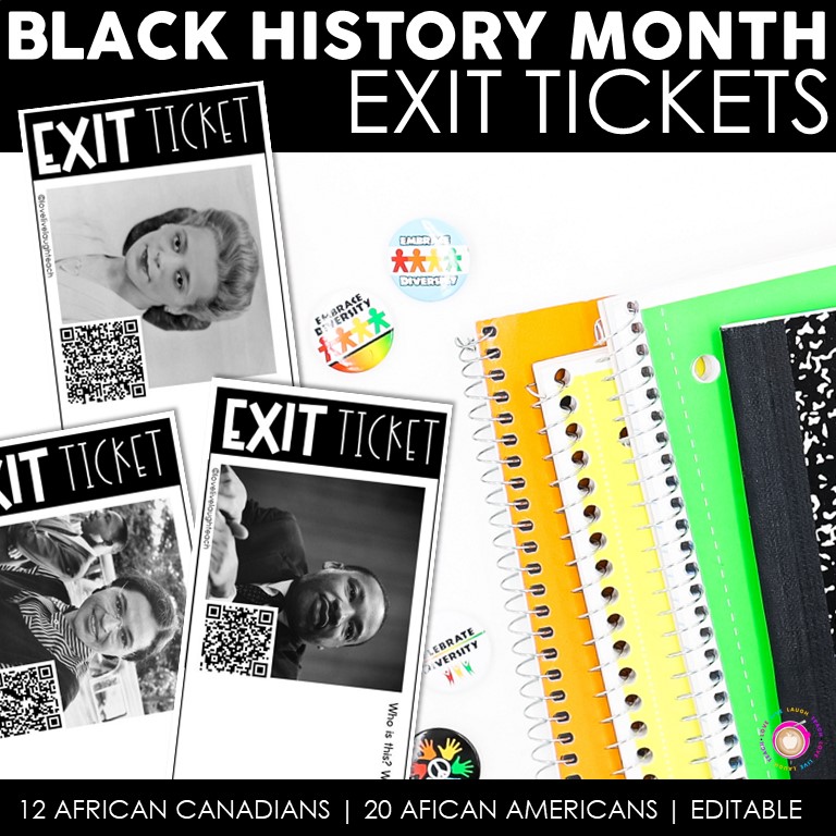 Black History Month Exit Tickets | African Americans & Canadians ...