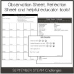 Back to School Kindergarten STEM Activities and Challenges for ...