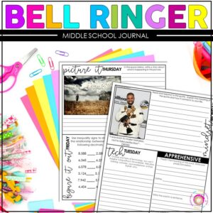 ELA & MATH Bell Ringer Journal Upper Elementary | Paper, Digital ...
