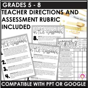 Women's History Month Biography Research Project | Print & Digital ...