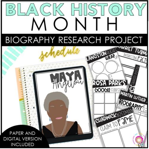 Black History Month Biography Research Project | Paper & Digital ...