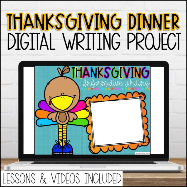 Digital Thanksgiving Google Slides Informative Writing Prompt and ...