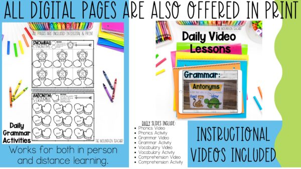January DIGITAL Lets Get Reading 2nd Grade Reading Unit for Google ...