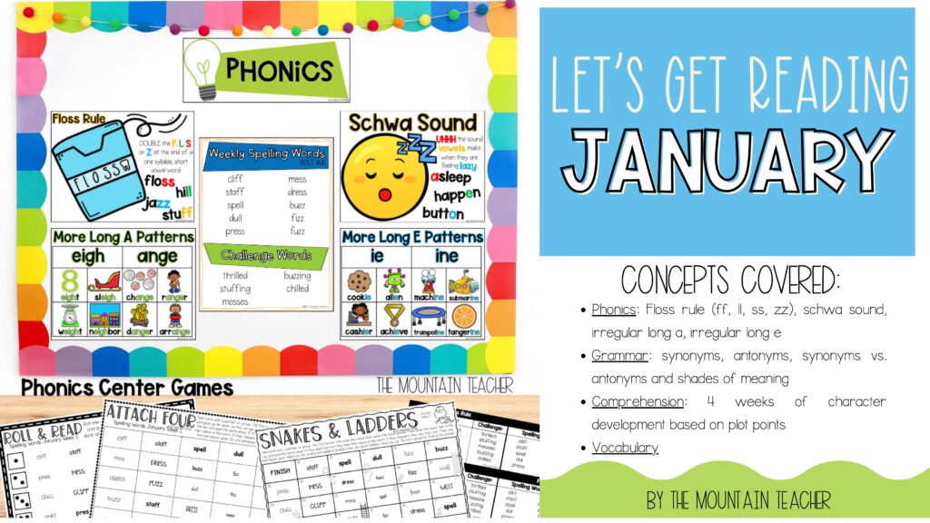 January DIGITAL Lets Get Reading 2nd Grade Reading Unit for Google ...