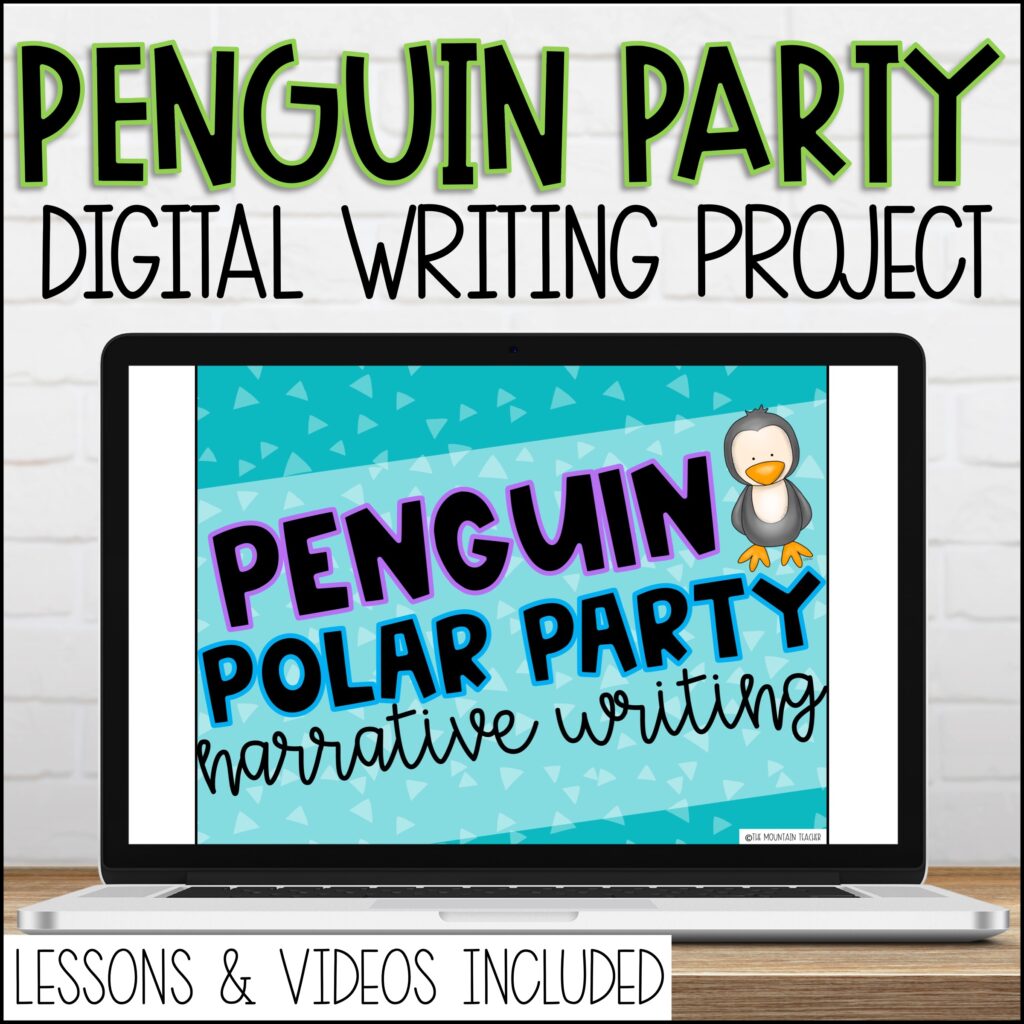 Fun Penguin Winter Writing Activity for Google Slides with Videos ...