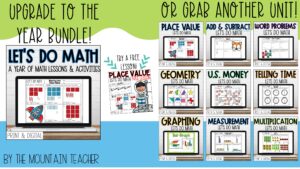 DIGITAL Lets Do Math No Prep 2nd Grade MEASUREMENT Worksheets and ...