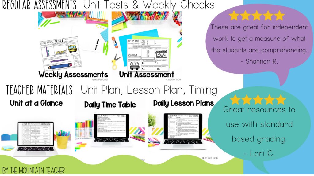 DIGITAL Lets Do Math No Prep 2nd Grade MEASUREMENT Worksheets and ...