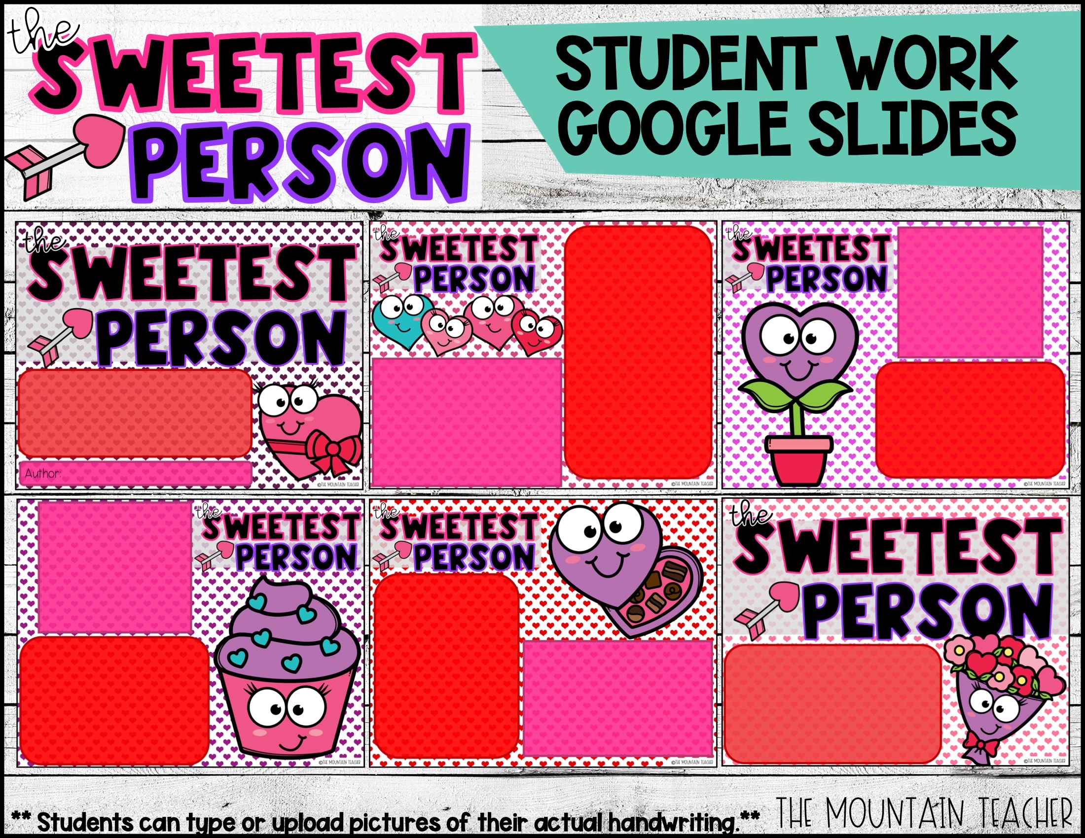 Digital Valentines Day Opinion Writing for Google Slides includes ...
