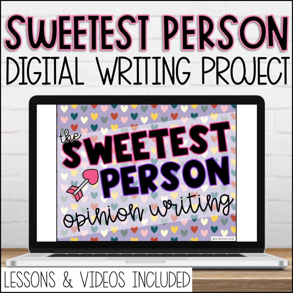 Digital Valentines Day Opinion Writing for Google Slides includes ...