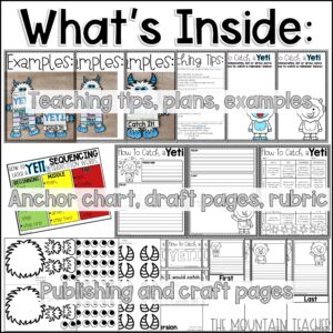 How To Catch a Yeti January Writing Template and Bulletin Board Craft ...