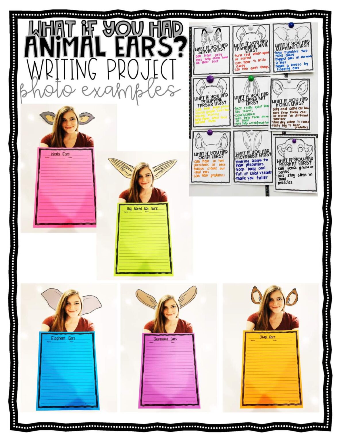 What If You Had Animal Ears Writing Activity | Animal Adaptation ...