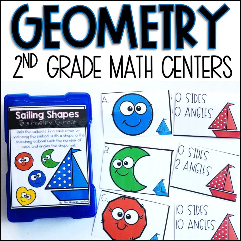 Geometry and Shapes Activities | 2nd Grade Math Centers - Made By Teachers