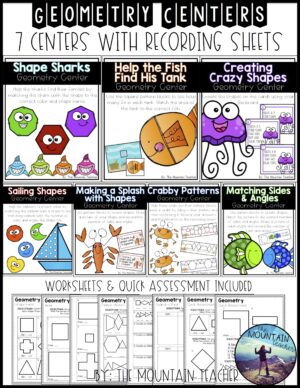 Geometry and Shapes Activities | 2nd Grade Math Centers - Made By Teachers