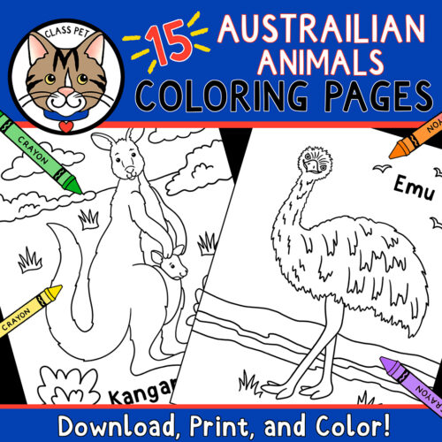 Australian Animal Coloring Pages - Made By Teachers