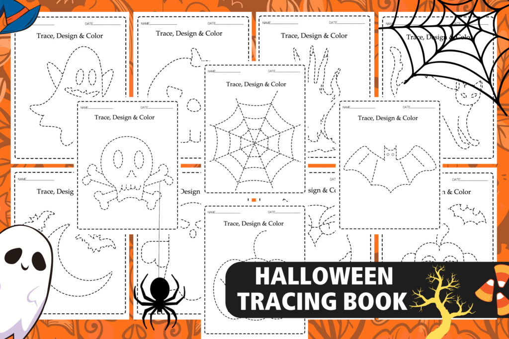 Halloween Tracing Book Learn to Draw Trace and Color | Made By Teachers