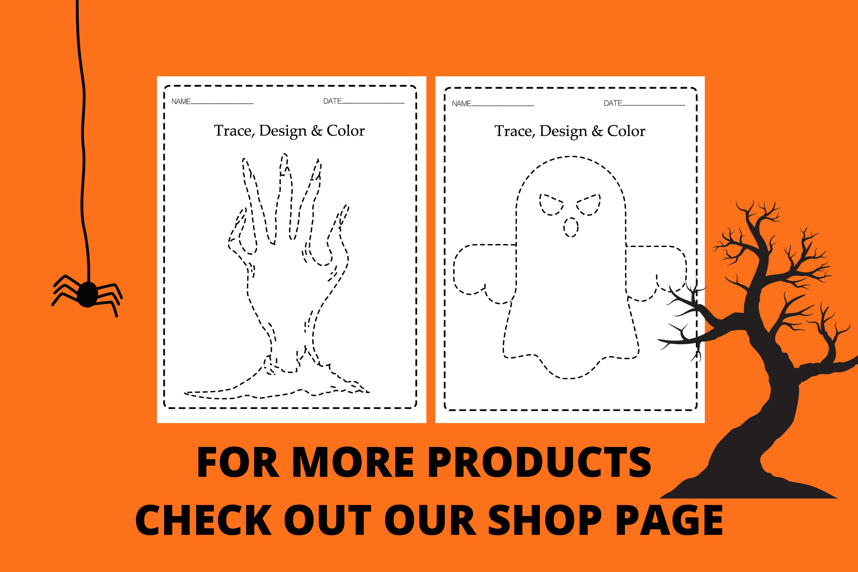 Halloween Tracing Book Learn to Draw Trace and Color | Made By Teachers