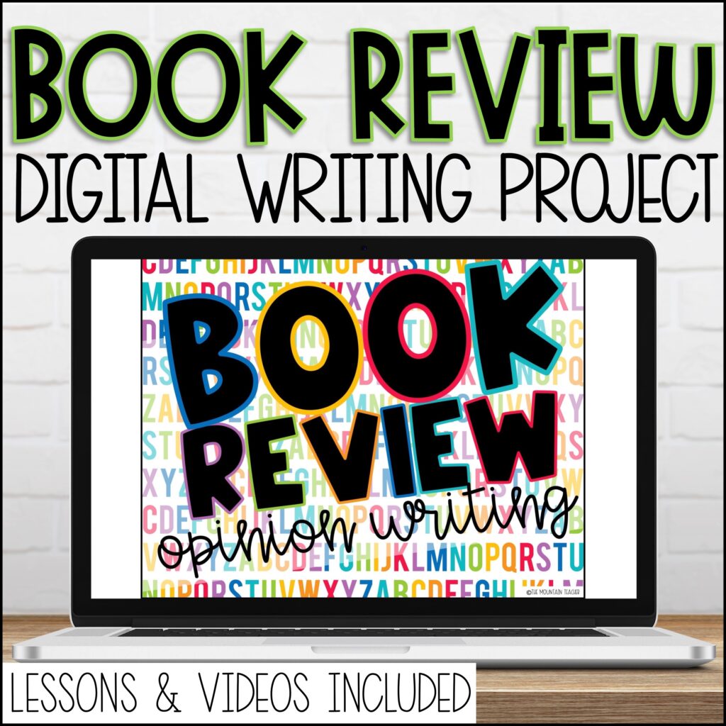 Book Review Graphic Organizer and Template for Google Slides includes ...