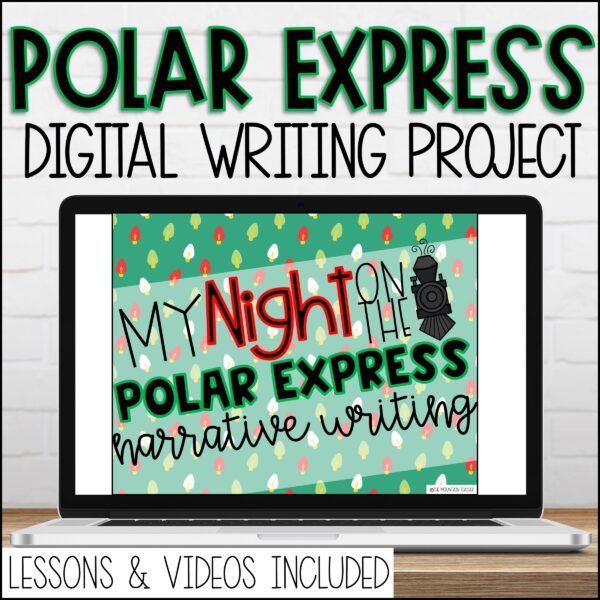 Polar Express Christmas Writing Activity for Google Slides with Videos ...