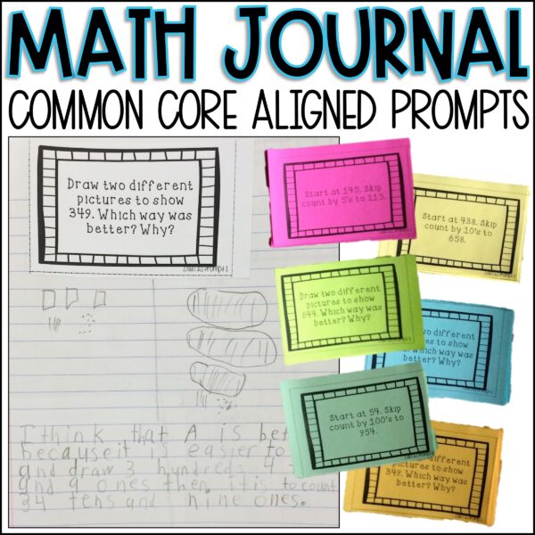 2nd Grade Math Journal Prompts for Common Core Standards - Made By Teachers