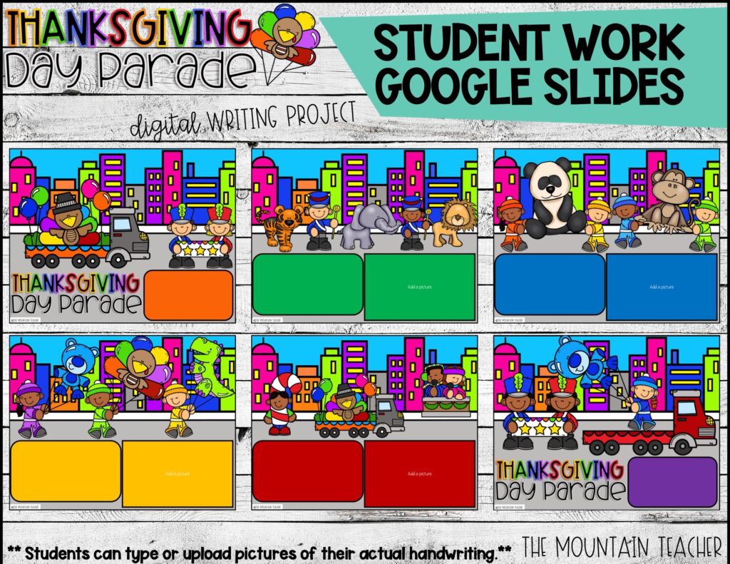 Macys Thanksgiving Day Parade Google Slides Writing Template and Videos ...