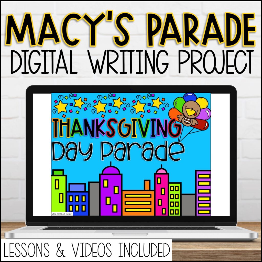 Macys Thanksgiving Day Parade Google Slides Writing Template and Videos ...