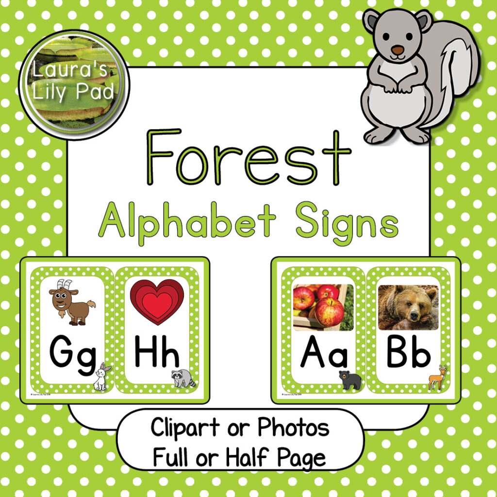 Forest Animal Alphabet Signs - Made By Teachers