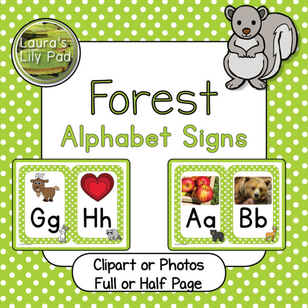 Forest Animal Alphabet Signs | Made By Teachers