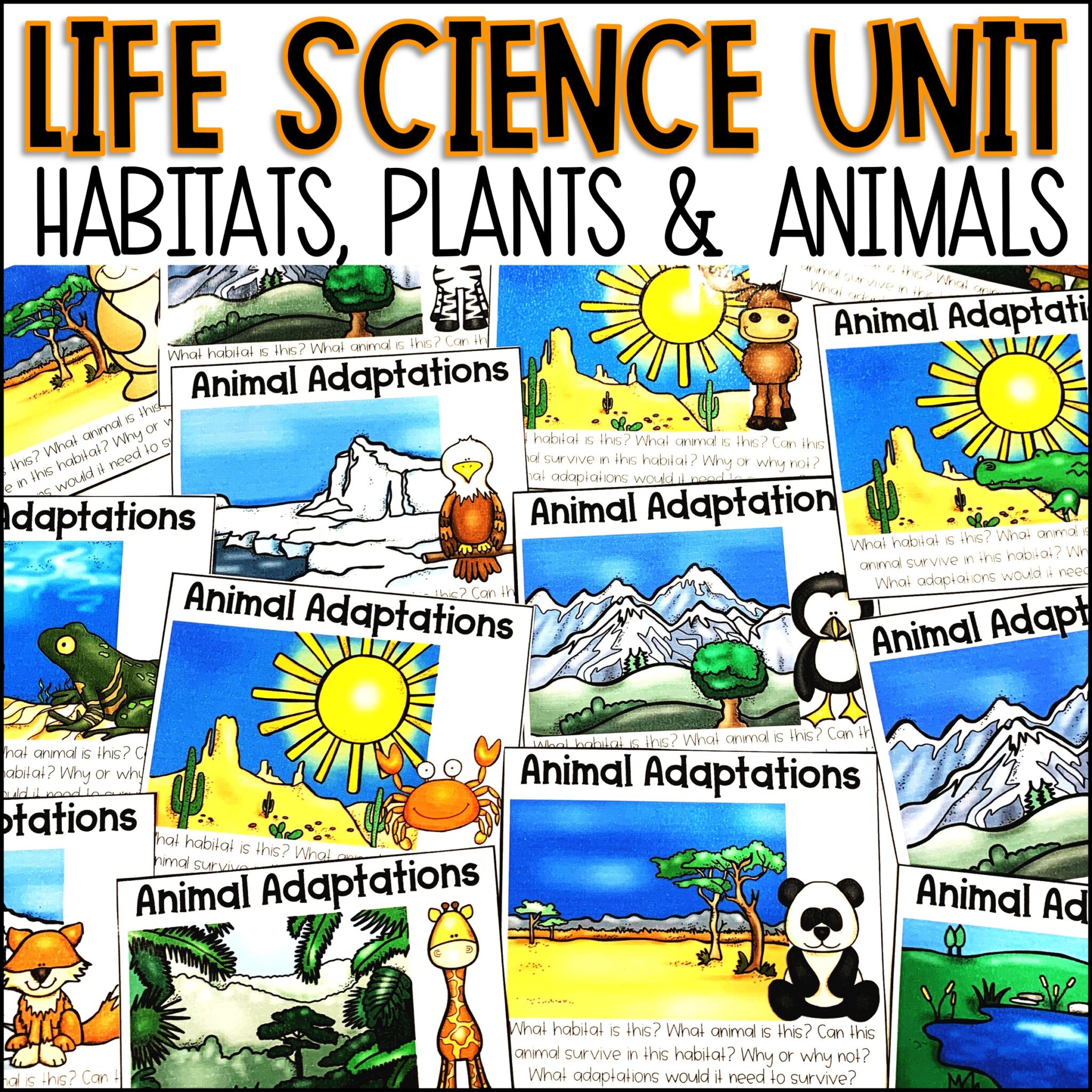 Life Science Unit | Animal Worksheets and Habitat Activities | Made By ...