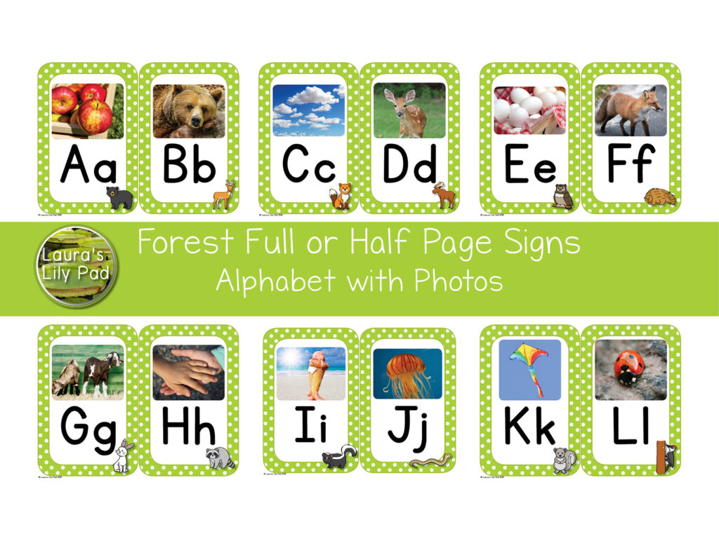 Forest Animal Alphabet Signs - Made By Teachers