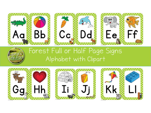 Forest Animal Alphabet Signs - Made By Teachers