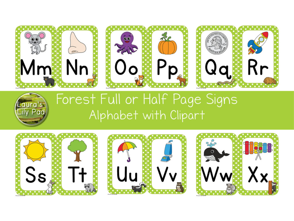 Forest Animal Alphabet Signs - Made By Teachers