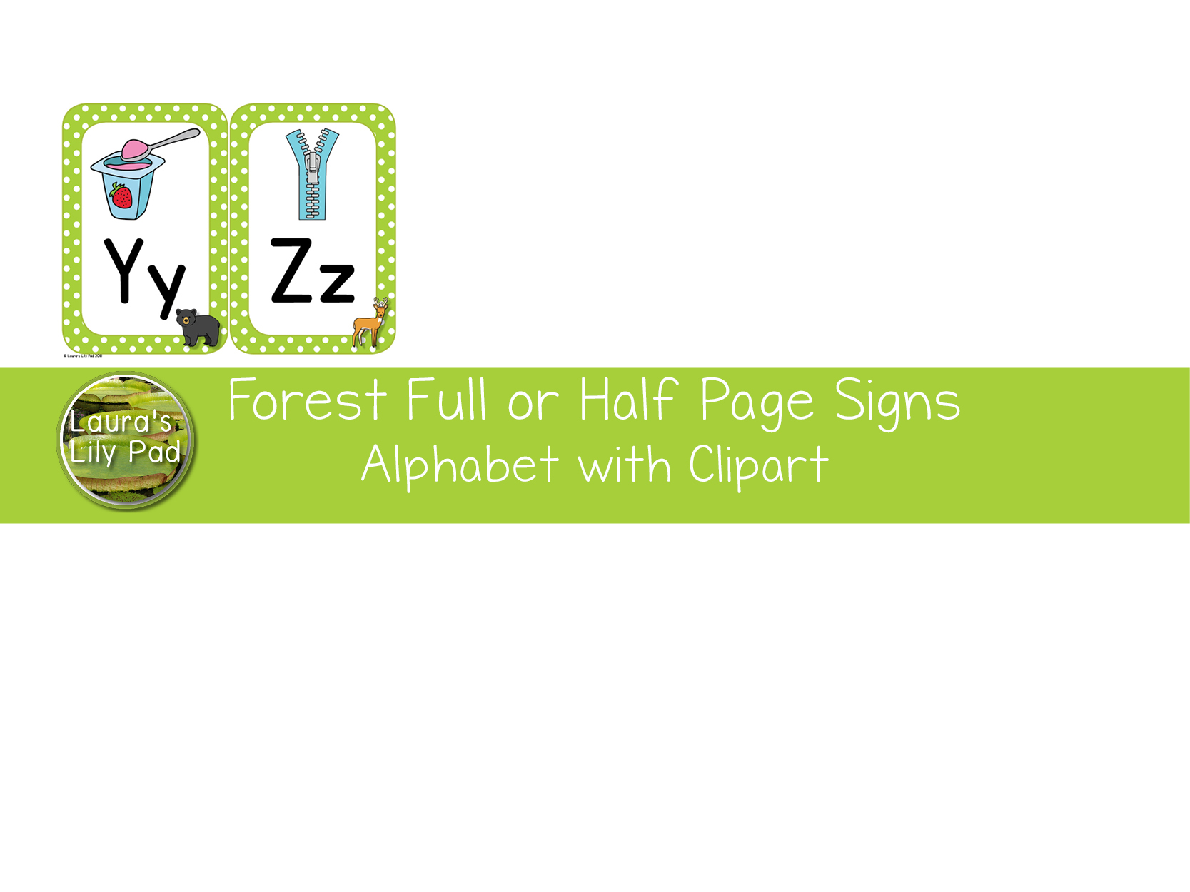 Forest Animal Alphabet Signs - Made By Teachers