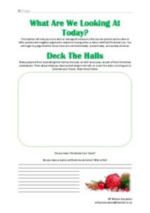 Christmas Trees - The Real Or Fake Debate - Made By Teachers