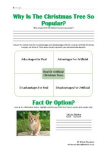 Christmas Trees - The Real Or Fake Debate - Made By Teachers