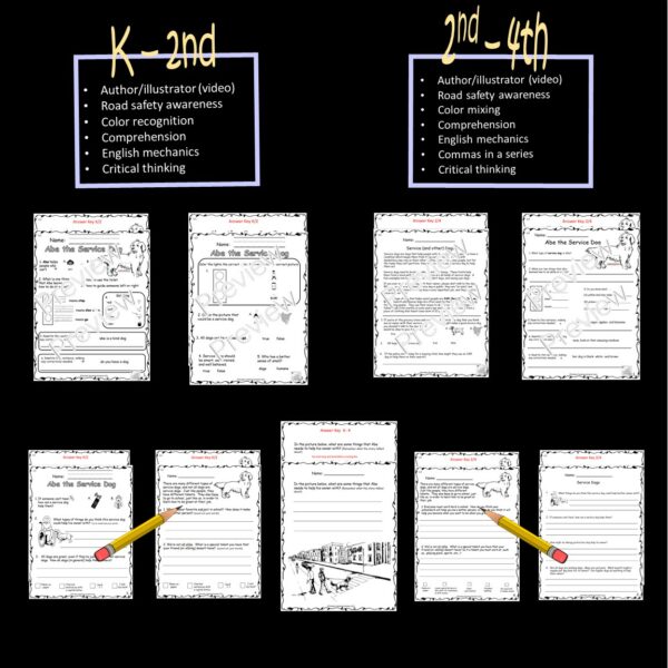 Service Animals w/added ELA skills, "Abe the Service Dog" | Made By ...