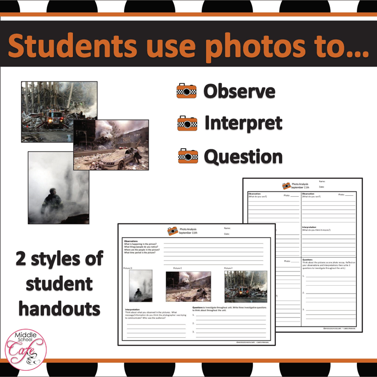 Photo Analysis September 11th | 9/11 Student Activity - Made By Teachers