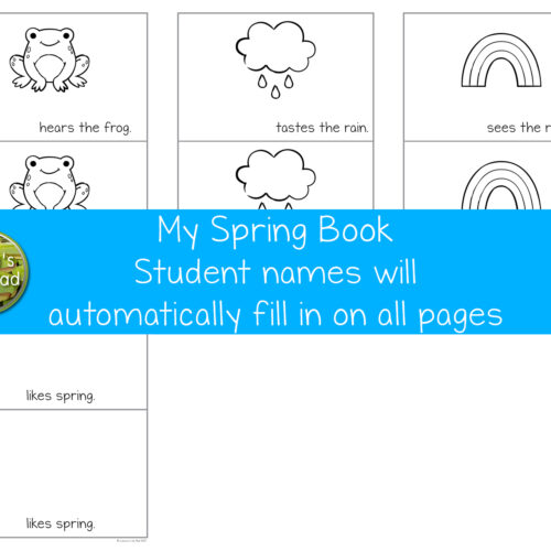My Spring Book Editable and Personalized | Made By Teachers
