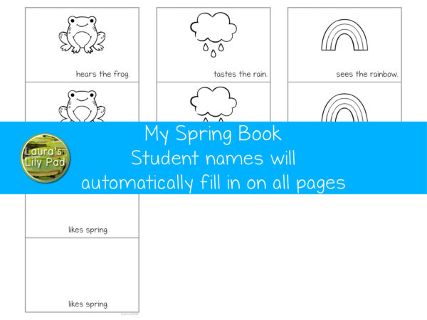 My Spring Book Editable and Personalized | Made By Teachers