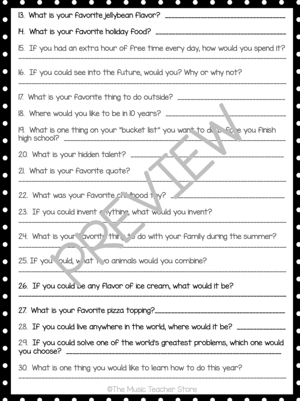 NEW! Back to School Classmate, Peer, or Partner Interview - Made By ...