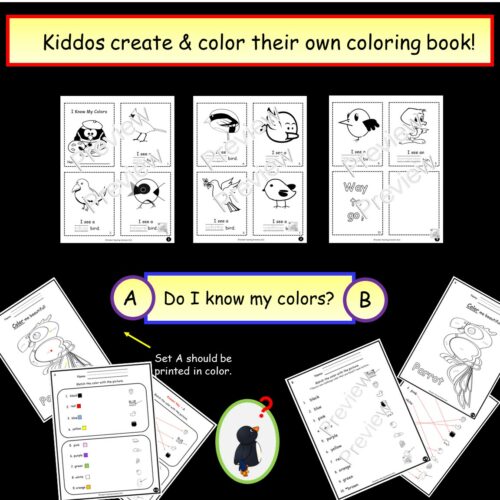 Colors mini-book & more Video & W.Sheets "I Know My Colors" - Made By ...